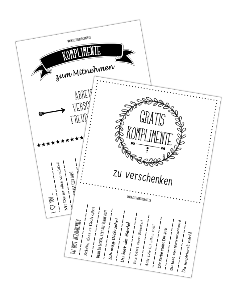 Komplimente zum Verschenken – kleinebotschaft